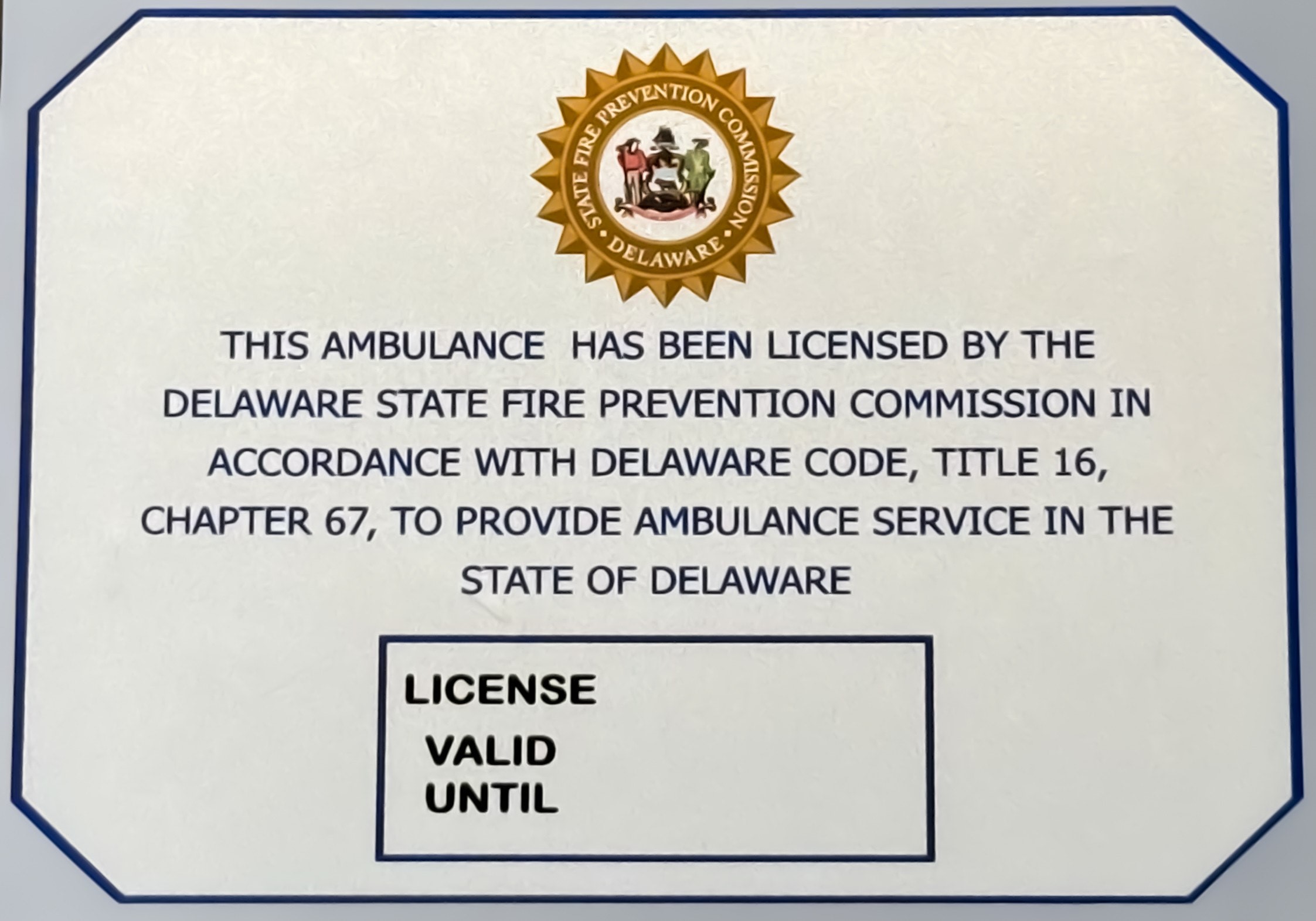 Ambulance Licensing and Regulations - State Fire Commission - State of ...